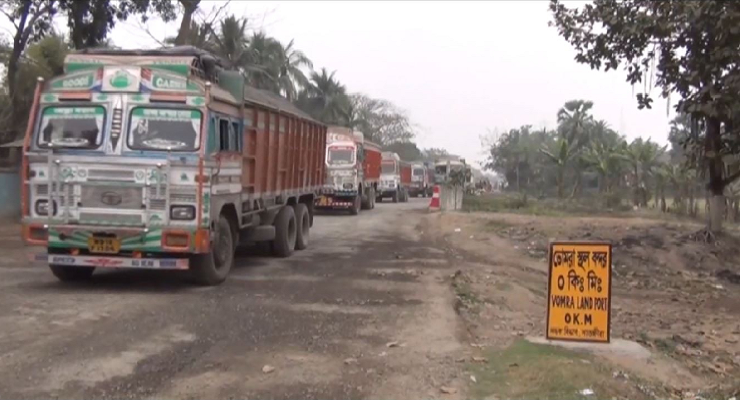 Bhomra land port resumes operation after Eid holidays