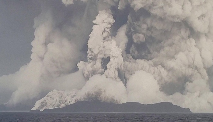 Tonga volcano erupts eight times in two days