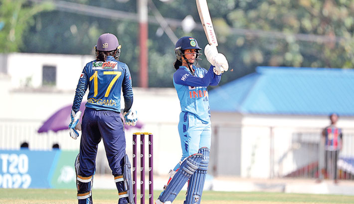 India’s Jemimah Rodrigues celebrates after scoring a half century ...