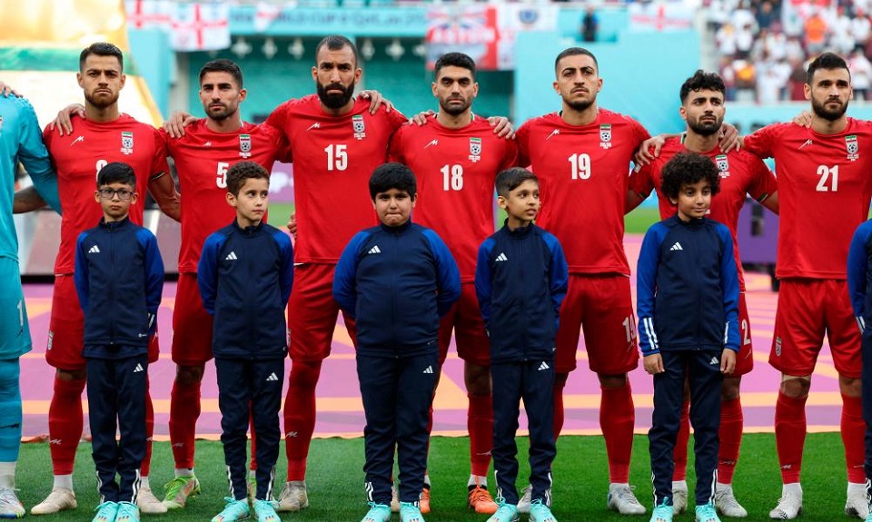 Iran team do not sing national anthem before first World Cup game