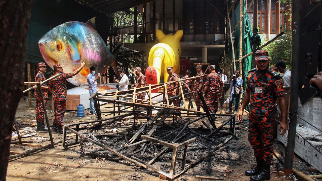 Hasina’s acolytes torched 'face of fascism' motif: Farooki