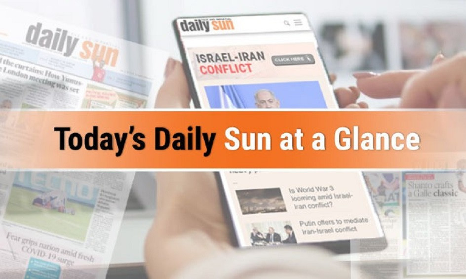 Daily Sun at a glance (31 July)