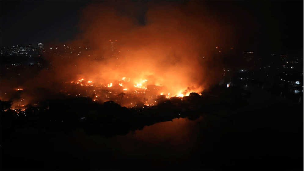 Korail fire destroys homes leaving families with nothing behind