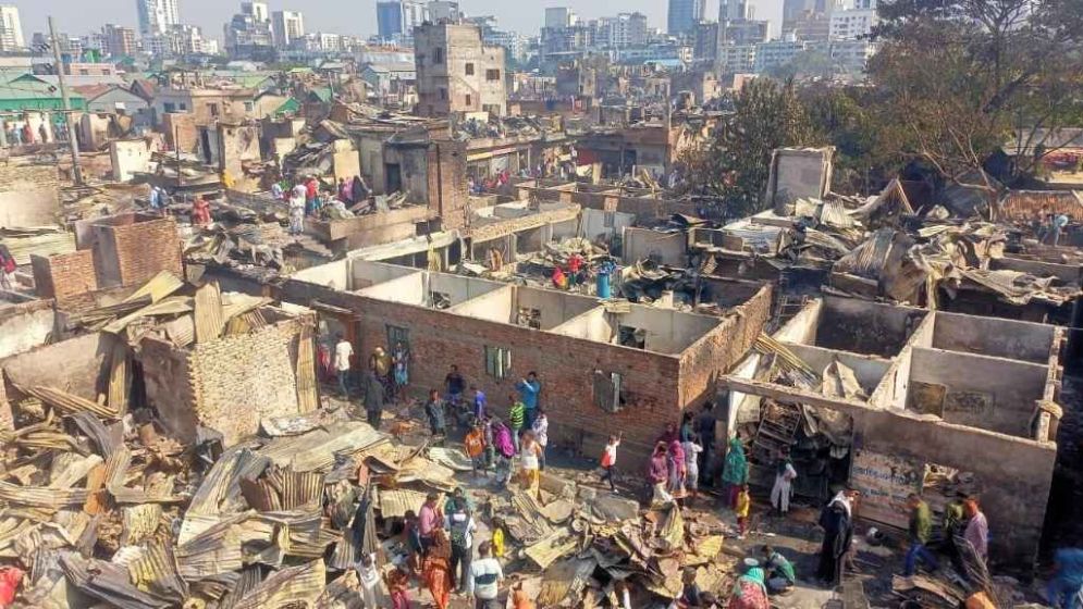 Korail Slum fire doused nearly 16 hours of efforts