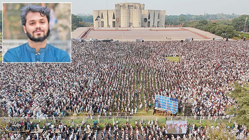 July hero Hadi laid to rest beside Nazrul as hundreds of thousands bid ...