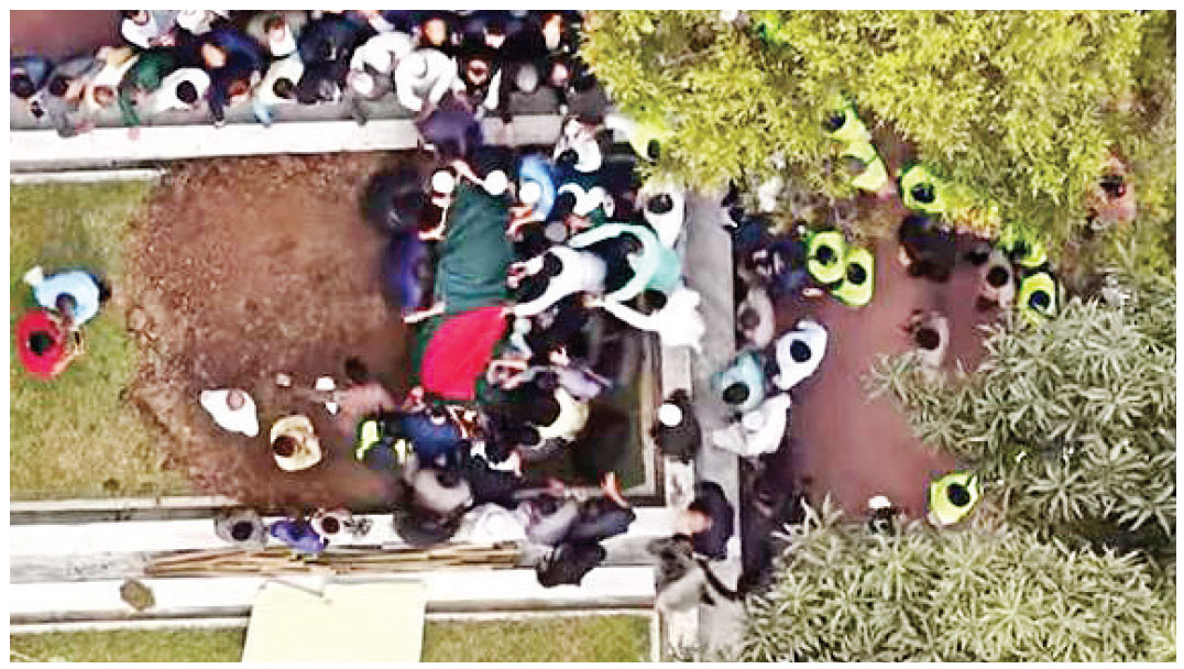 July hero Hadi laid to rest beside Nazrul as hundreds of thousands bid ...