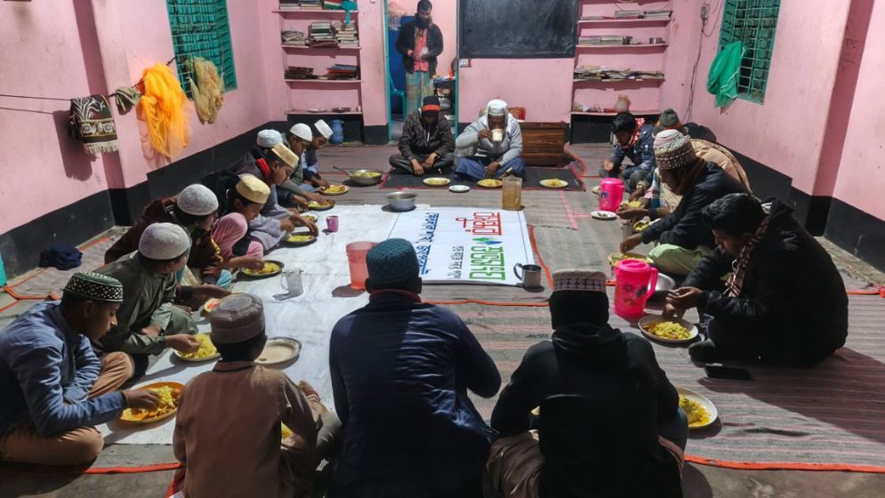 Orphan children get free dinner in Joypurhat