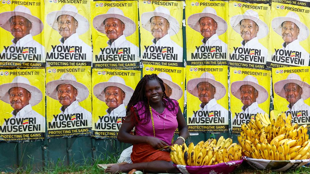 Uganda's Museveni wins re-election, opposition leader at large