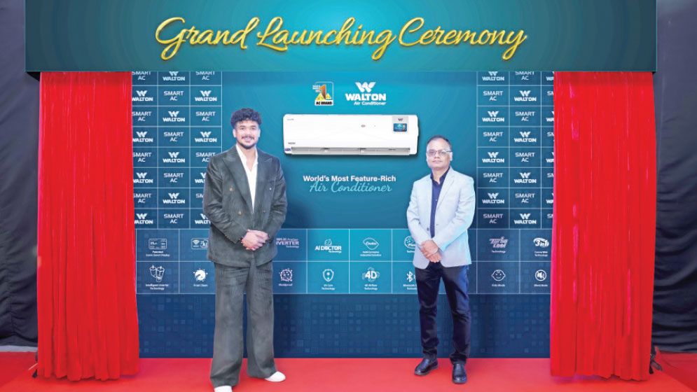 Taskin Ahmed unveils Walton’s latest Smart AC with advanced features
