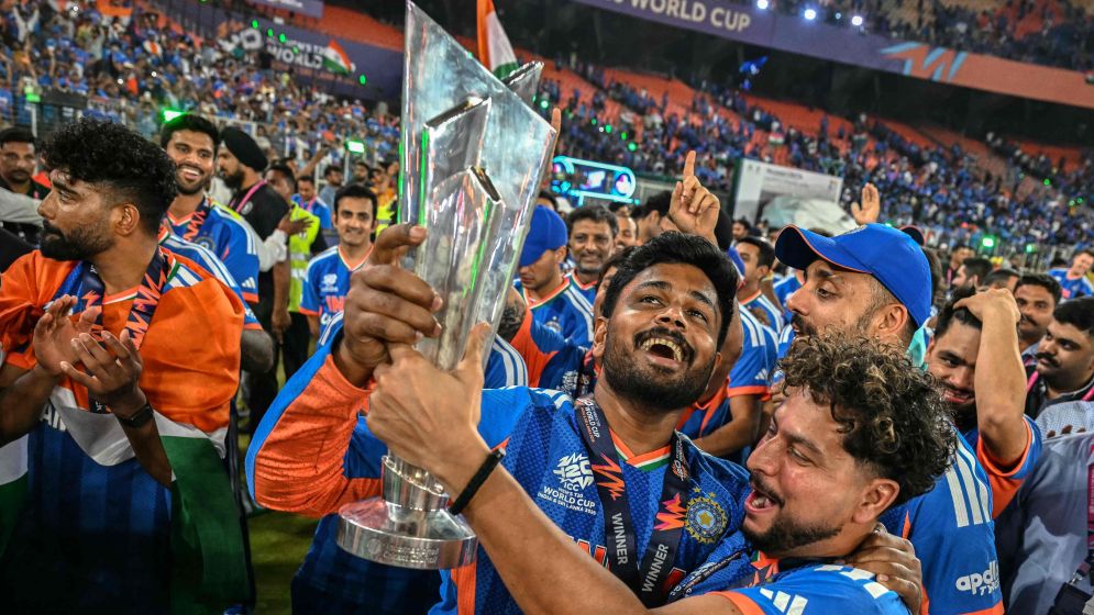 Samson rises from year of struggle to become India's World Cup hero
