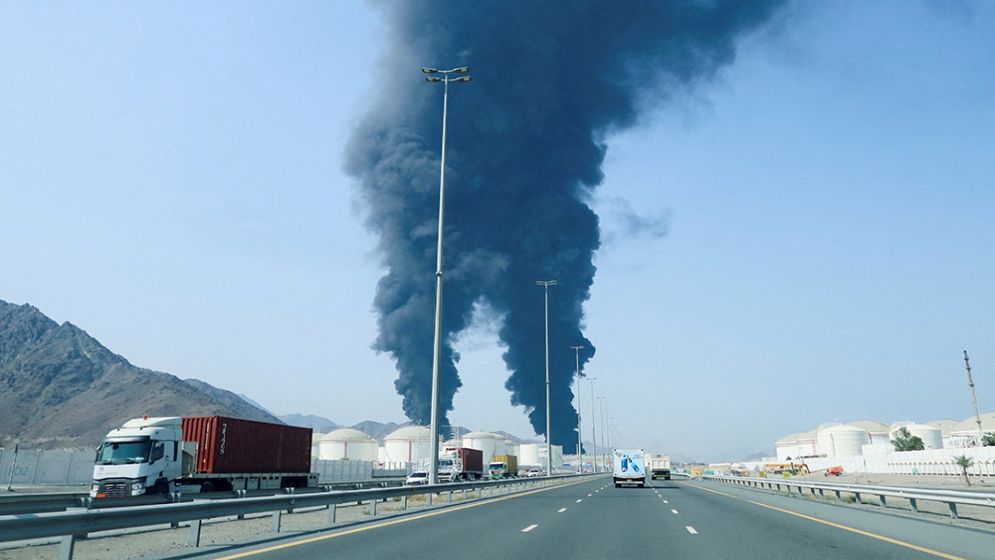 Fire breaks out in UAE’s Fujairah Oil Industry Zone after drone attack