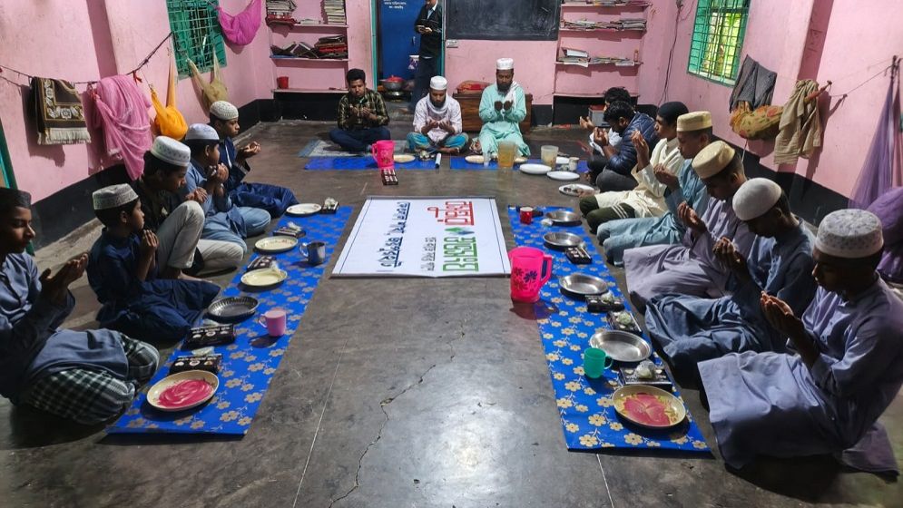 Companionship extended to orphan children at Joypurhat madrasa