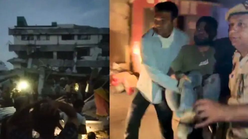 12 rescued as 5-storey building collapses in Delhi