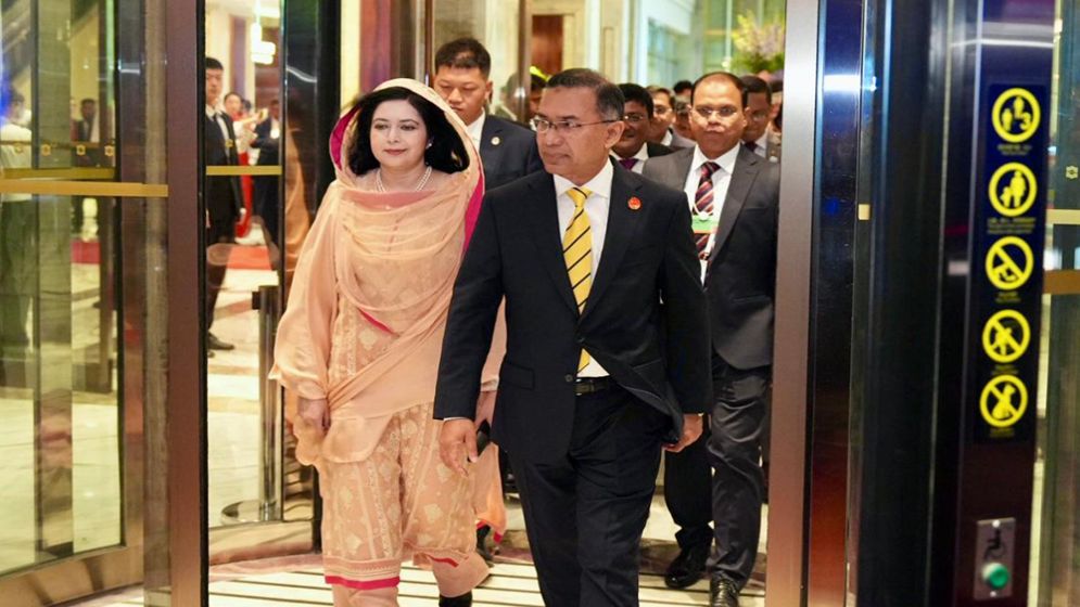 PM Tarique leaves Dalian for Beijing